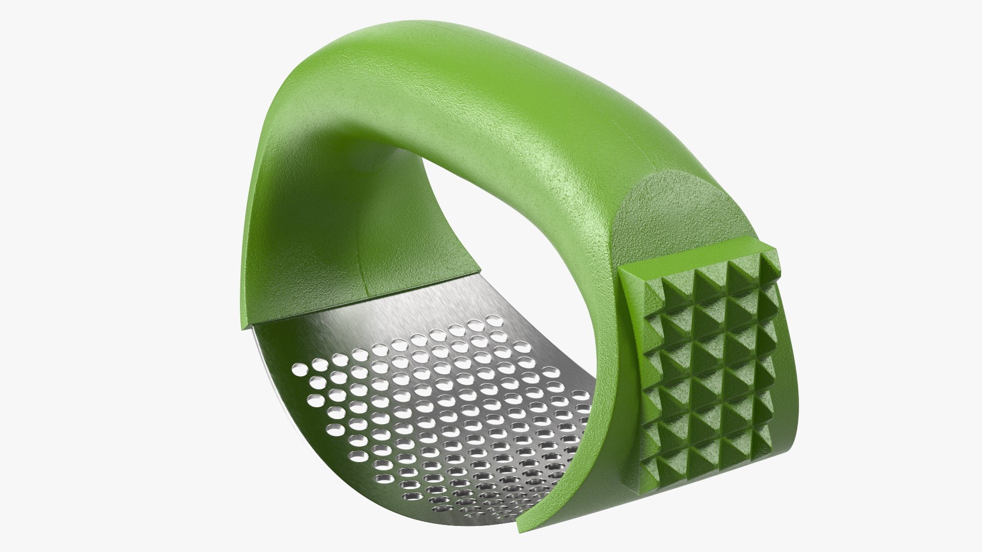 Garlic Press Rocker with Meat Hammer Light Green 3D - TurboSquid 2116287