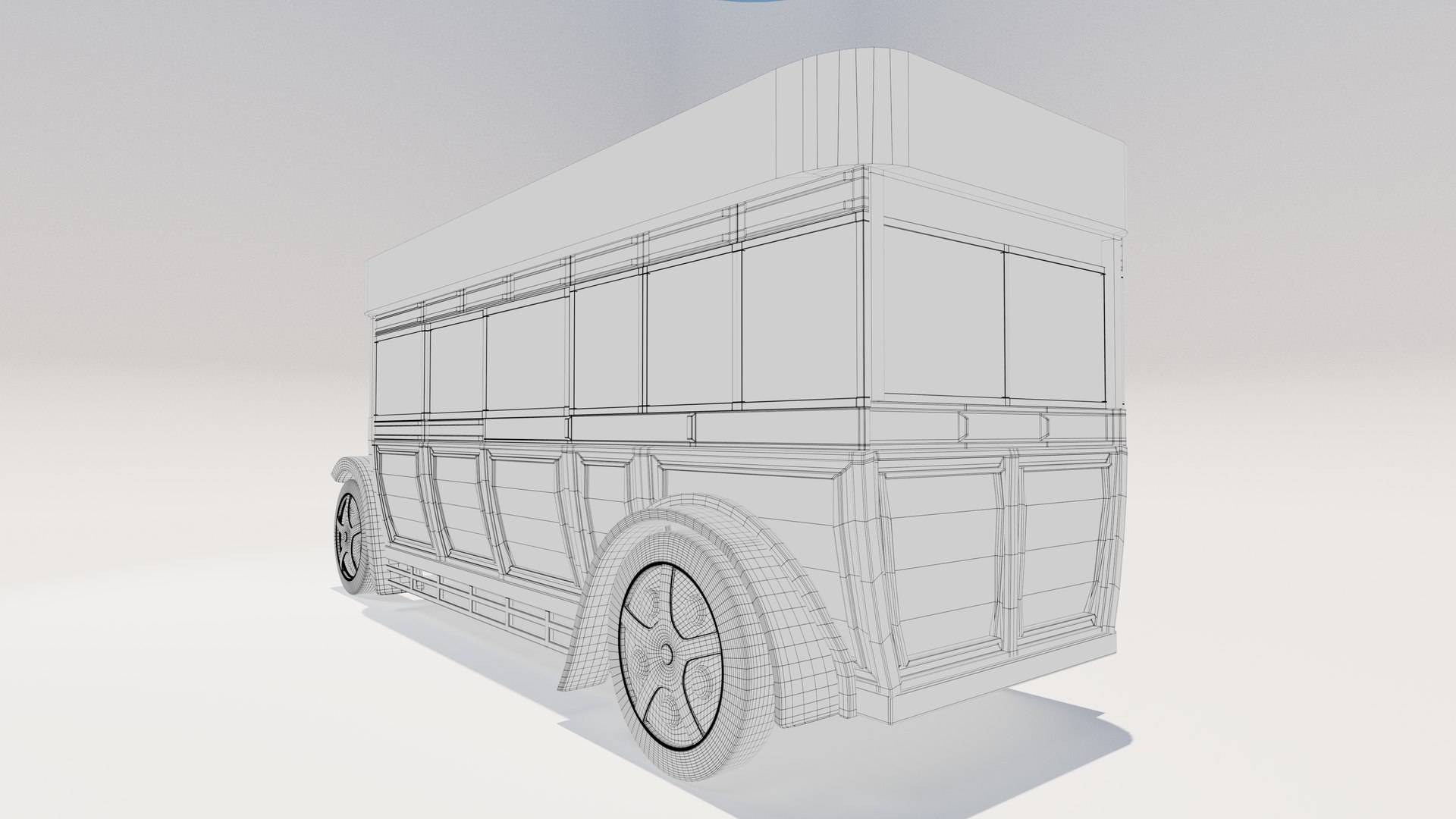 3D Vintage Bus 3D Model Low Poly UV And Material - TurboSquid 2434437