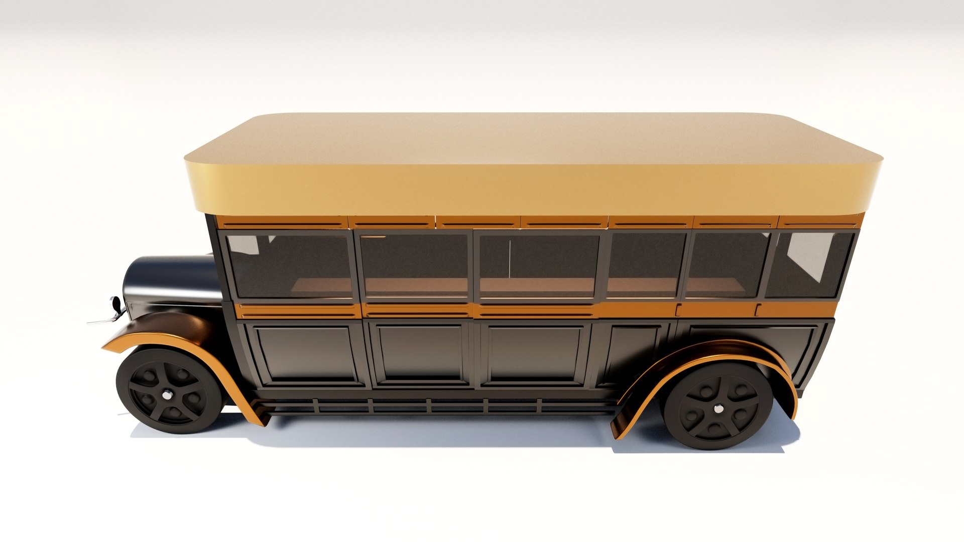 3D Vintage Bus 3D Model Low Poly UV And Material - TurboSquid 2434437