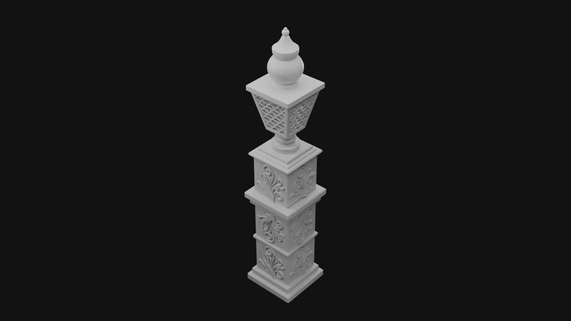 Decorative Pillar Model - TurboSquid 2315800