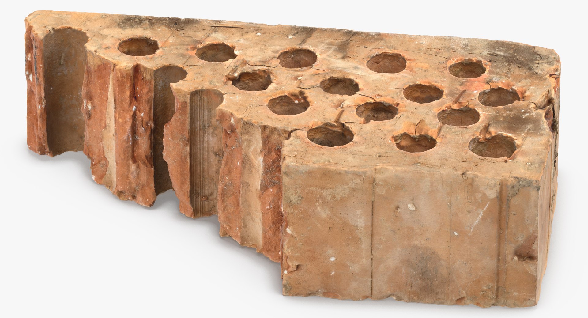 3D 2 broken bricks model - TurboSquid 1479525