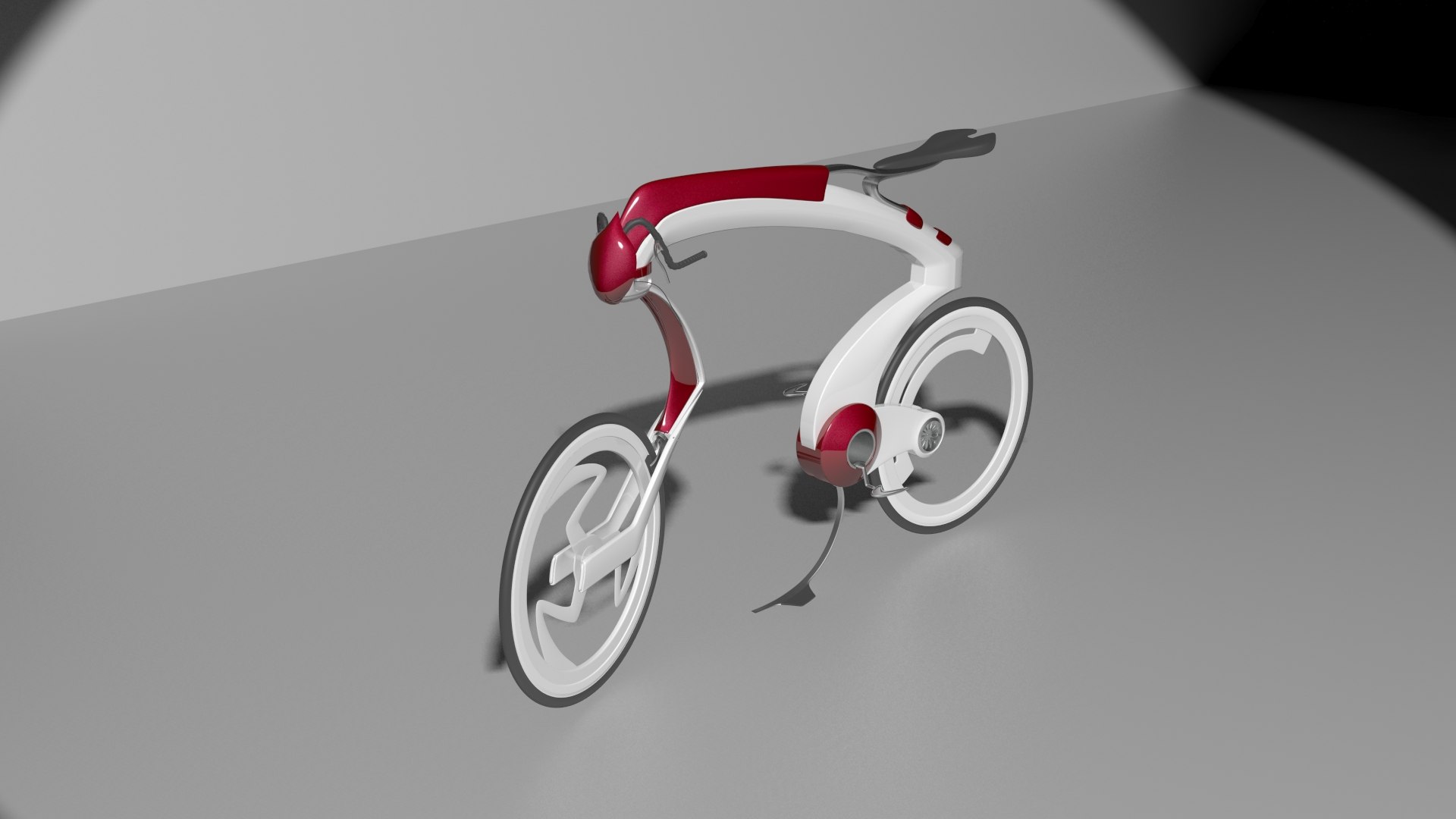 3d model of simple concept race bike