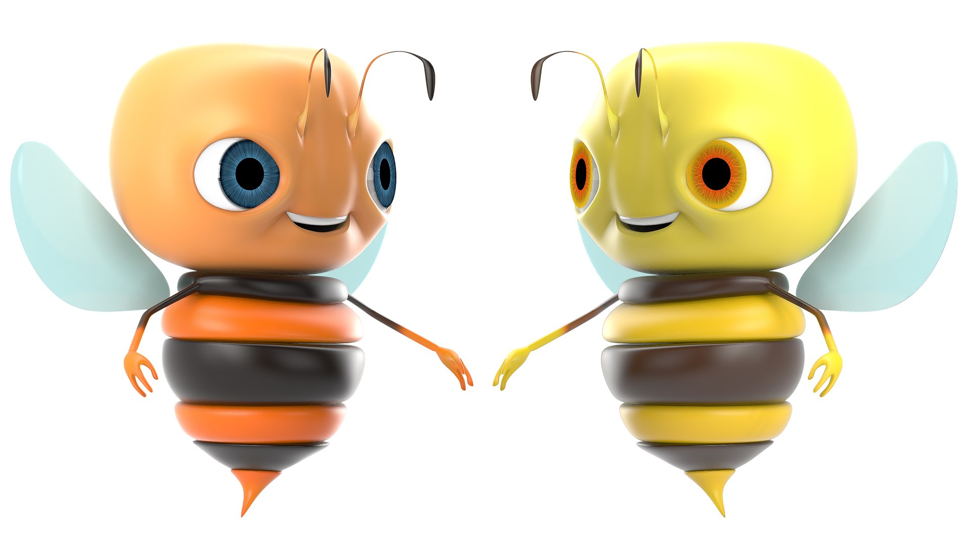 Bee Toon Character 3D - TurboSquid 1855702