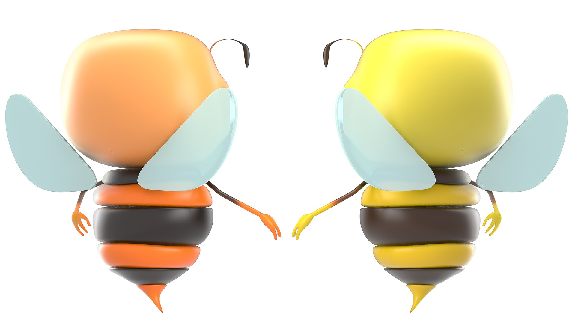 Bee Toon Character 3D - TurboSquid 1855702