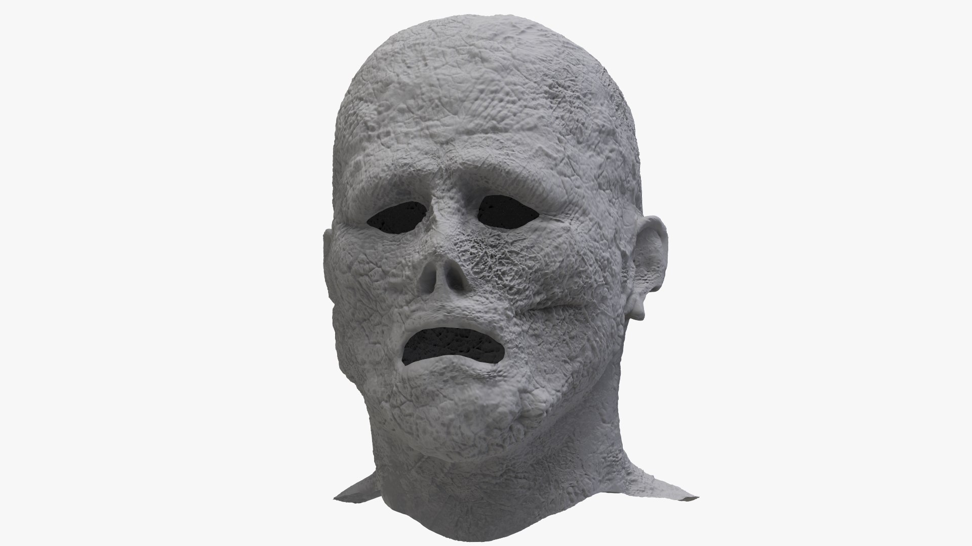 Zombie Burnhead Mask 3D Model - TurboSquid 2286296