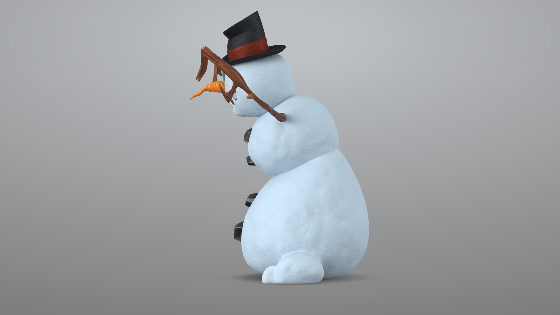 Snowman Angry 3D - TurboSquid 1646928