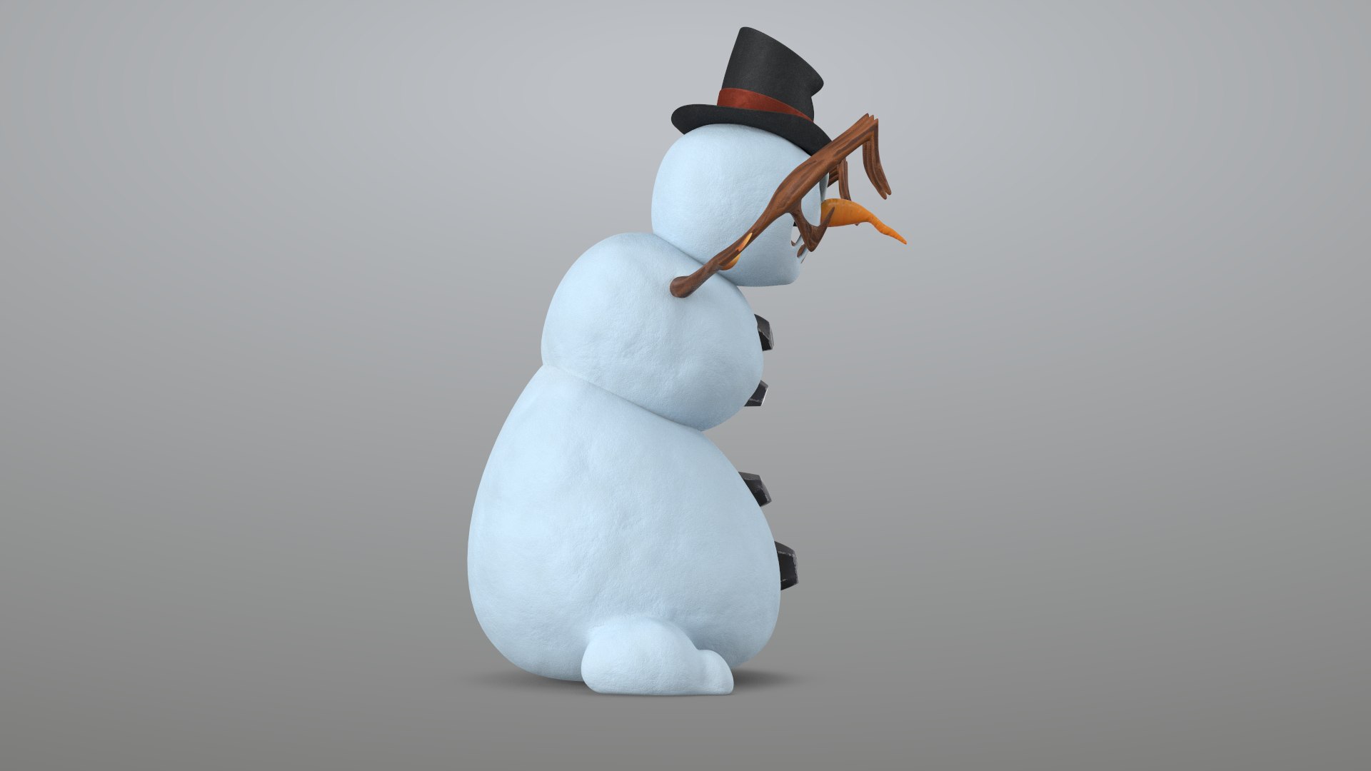 Snowman Angry 3D - TurboSquid 1646928