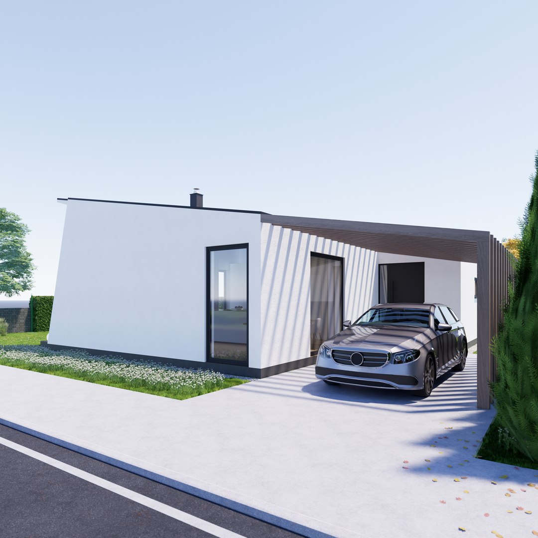 3D Model House 6 - Created With Fully Parametric Revit Families ...