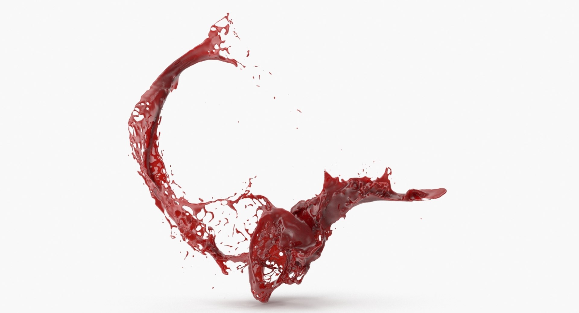 Realistic Blood Splash Model - TurboSquid 1149286