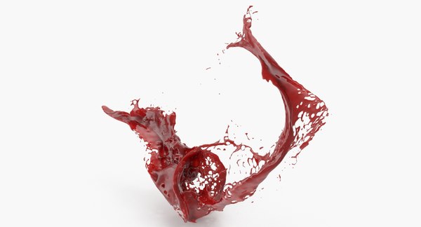 Realistic blood splash model - TurboSquid 1149286