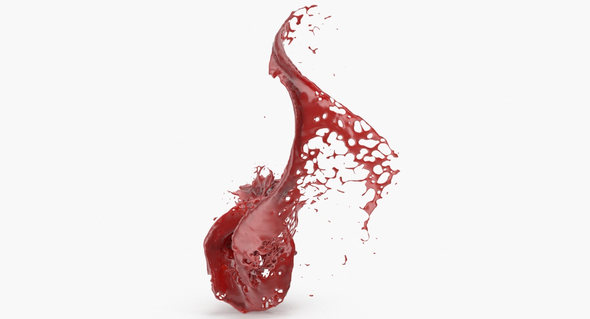 Realistic Blood Splash Model - TurboSquid 1149286