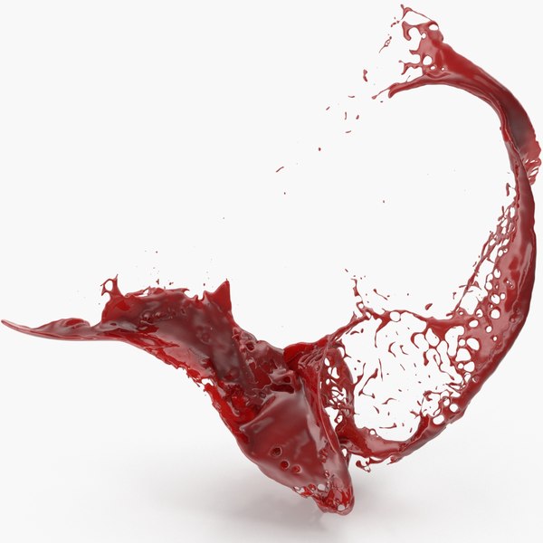 3D blood splash - TurboSquid 1213052