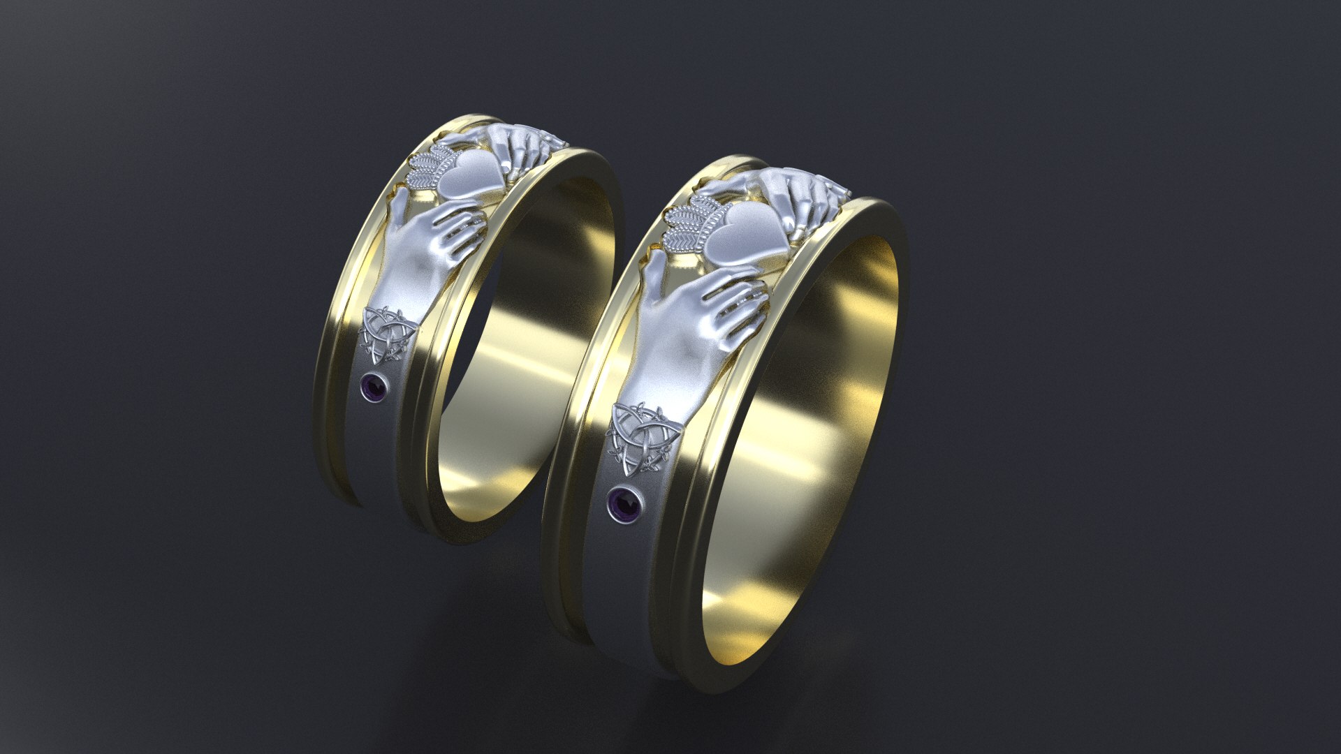 Claddagh Ring Cnc Or 3D Print Model 3D Model - TurboSquid 1990257
