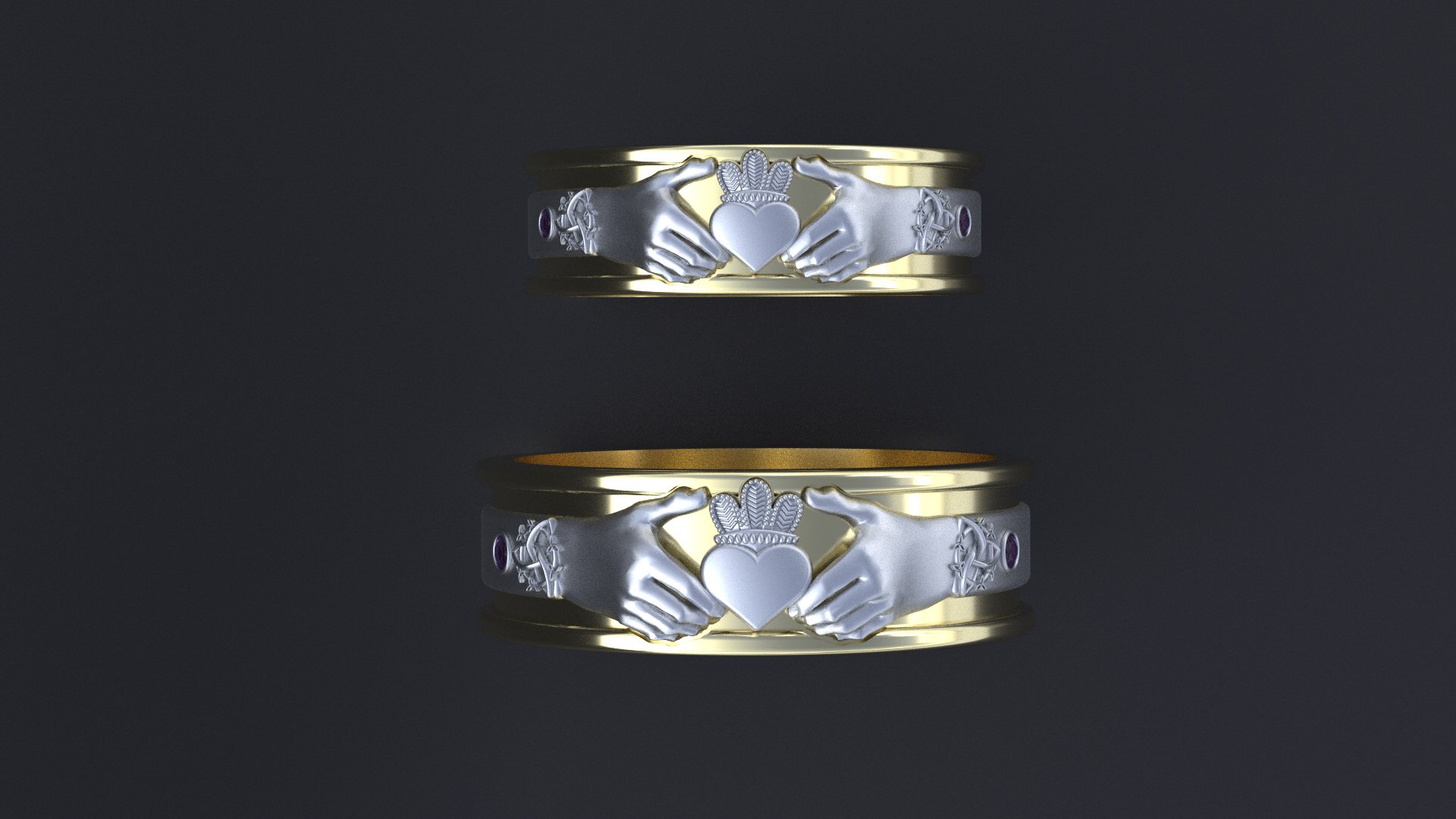 Claddagh Ring Cnc Or 3D Print Model 3D Model - TurboSquid 1990257
