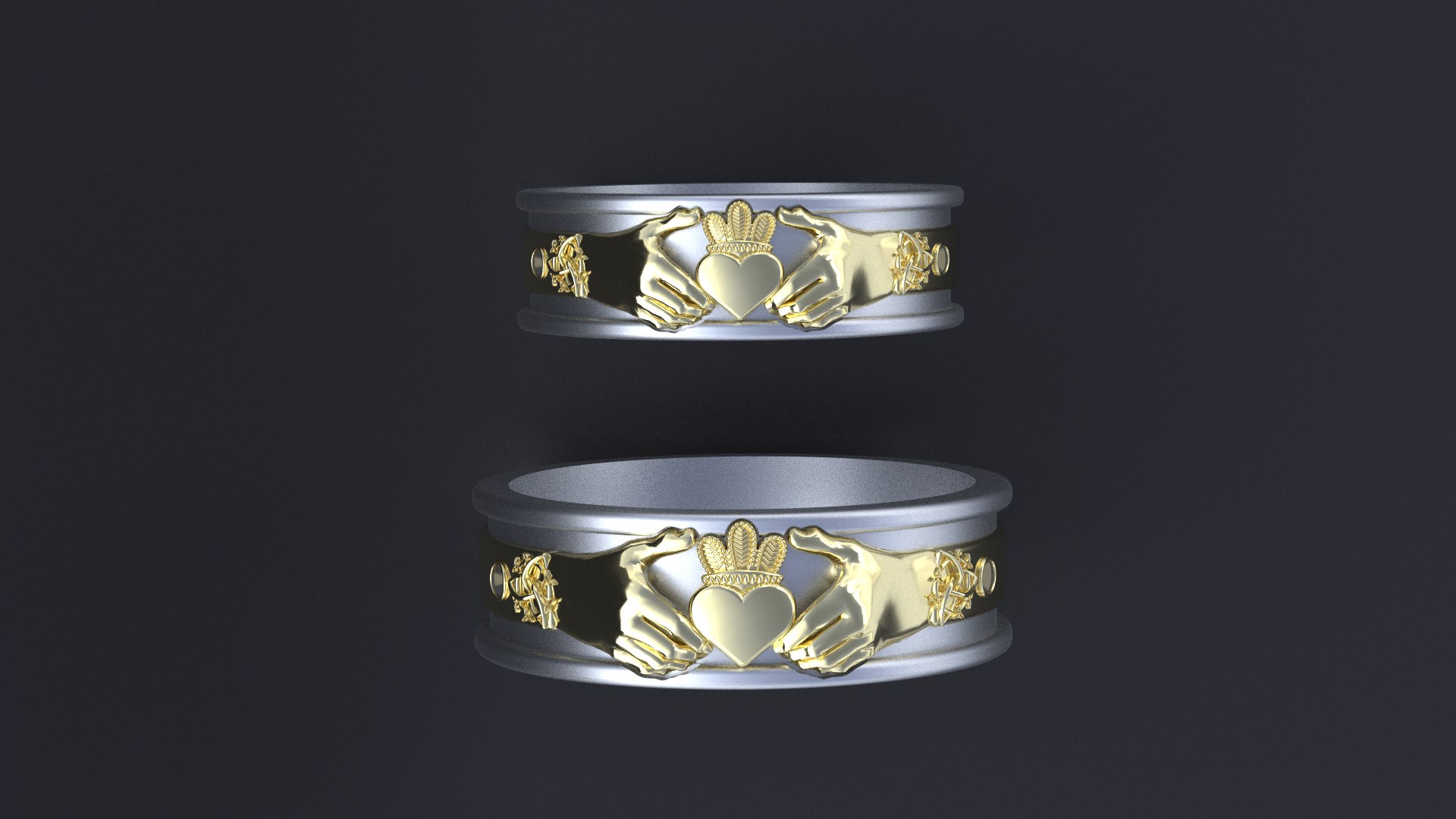 Claddagh Ring Cnc Or 3D Print Model 3D Model - TurboSquid 1990257