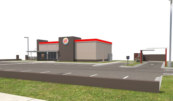 3D exterior restaurant site model - TurboSquid 1250571