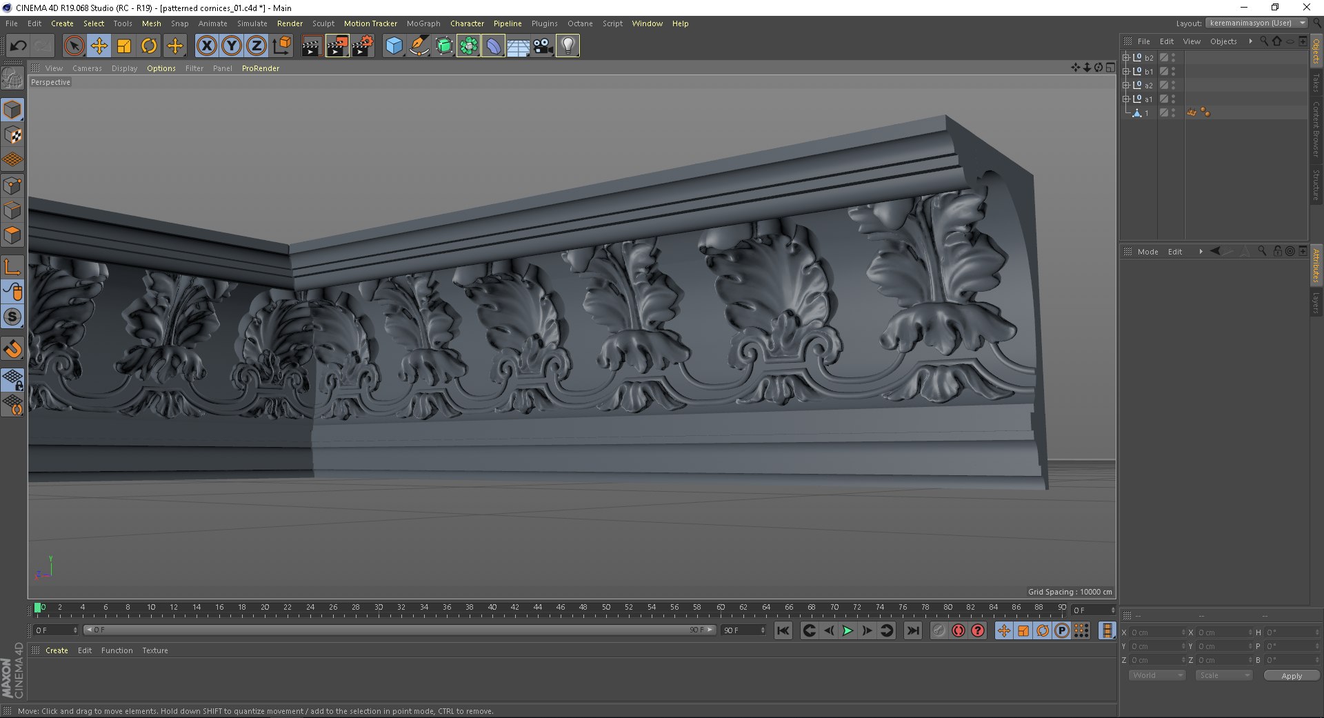 3D Model Patterned Cornices 01 - TurboSquid 1411283