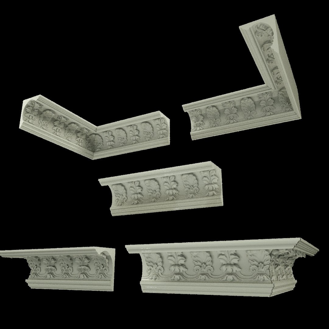 3D Model Patterned Cornices 01 - TurboSquid 1411283