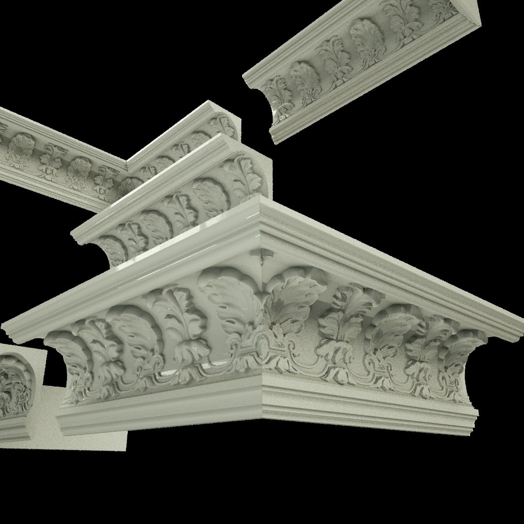 3D Model Patterned Cornices 01 - TurboSquid 1411283