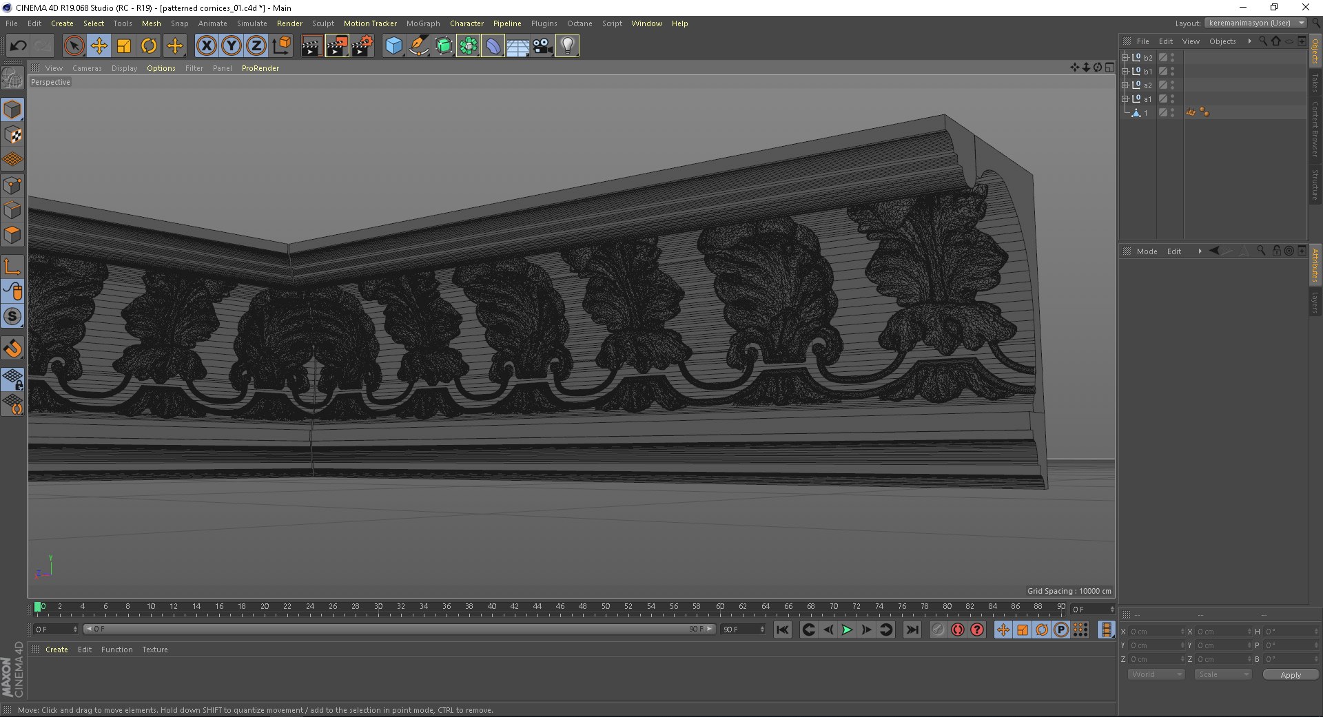 3D Model Patterned Cornices 01 - TurboSquid 1411283