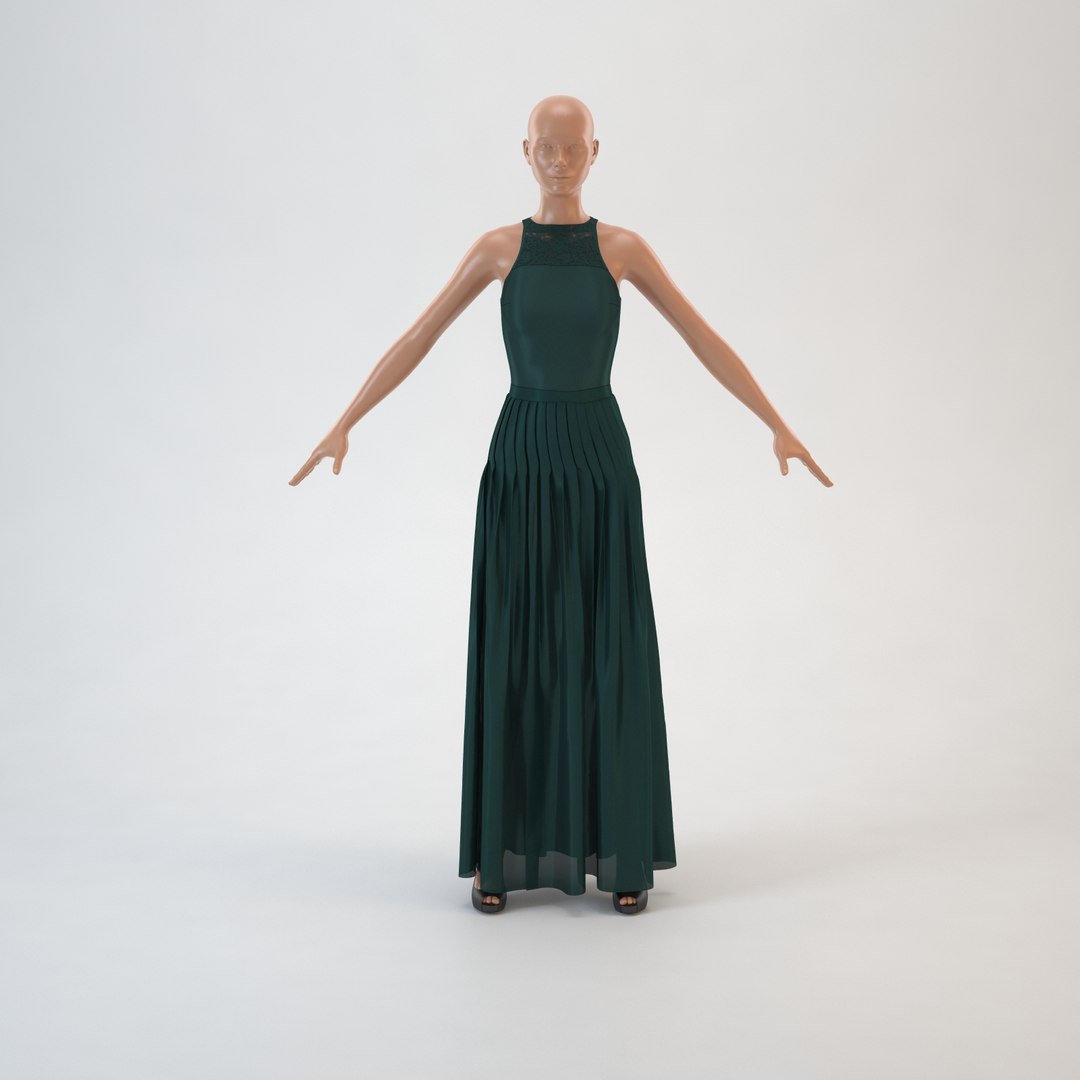 3D Model Dress 004 - TurboSquid 1278723