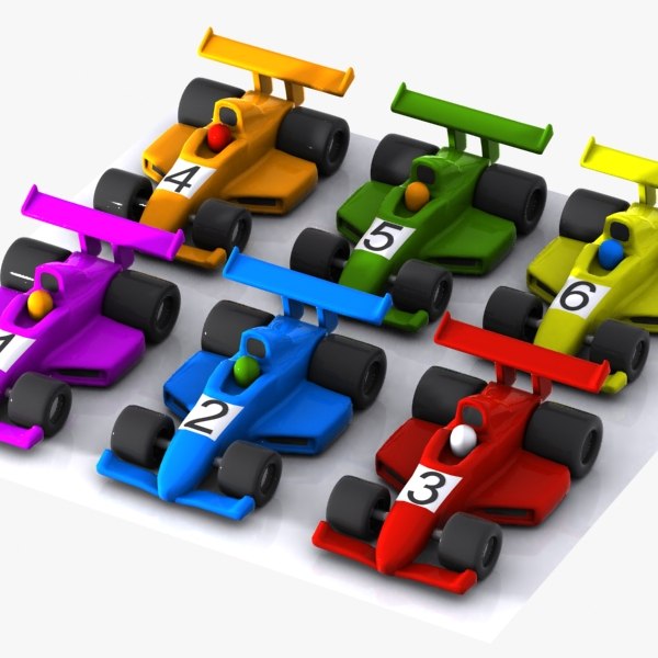 cartoon racing car 3d max