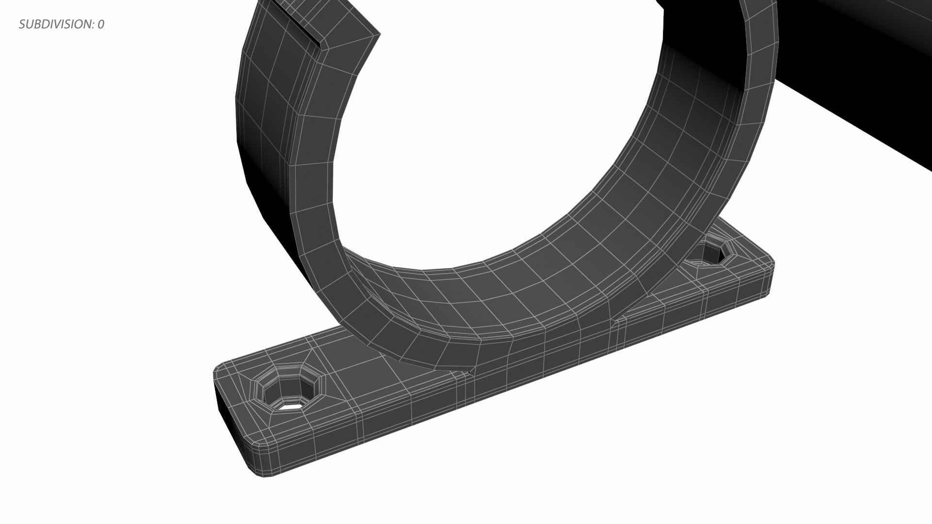 Plastic Pipe Clamp Model - TurboSquid 2268943