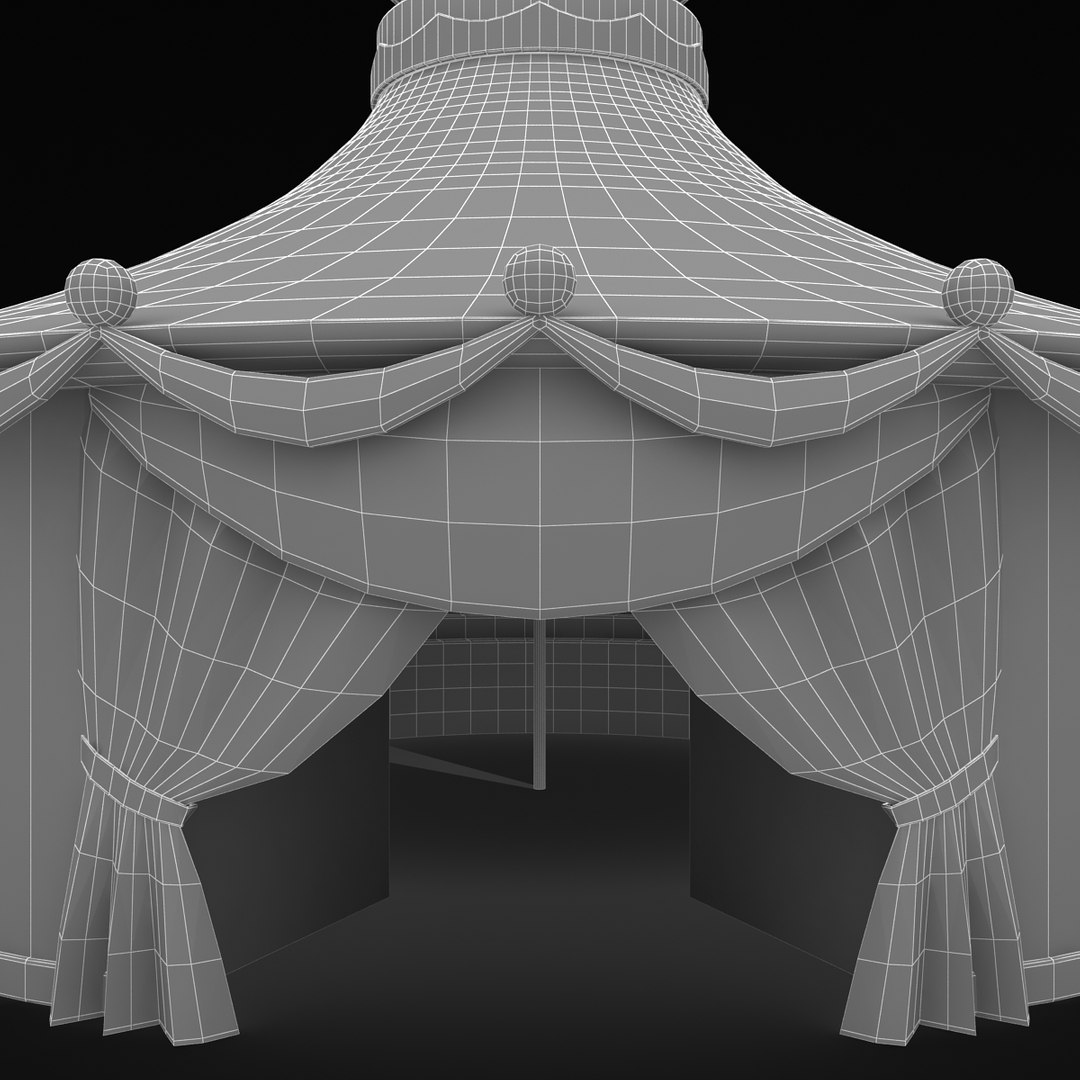 3d Circus Tent Model