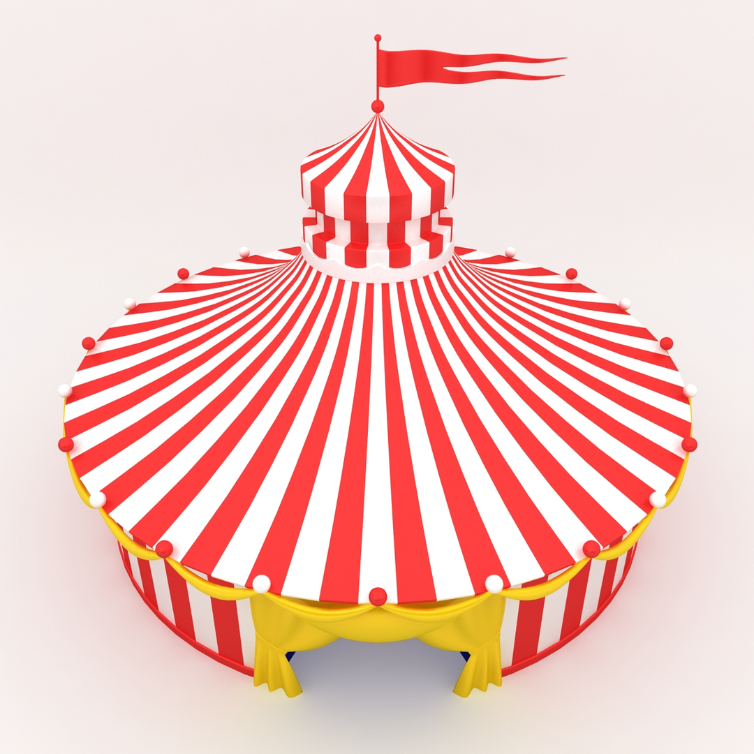 3d Circus Tent Model