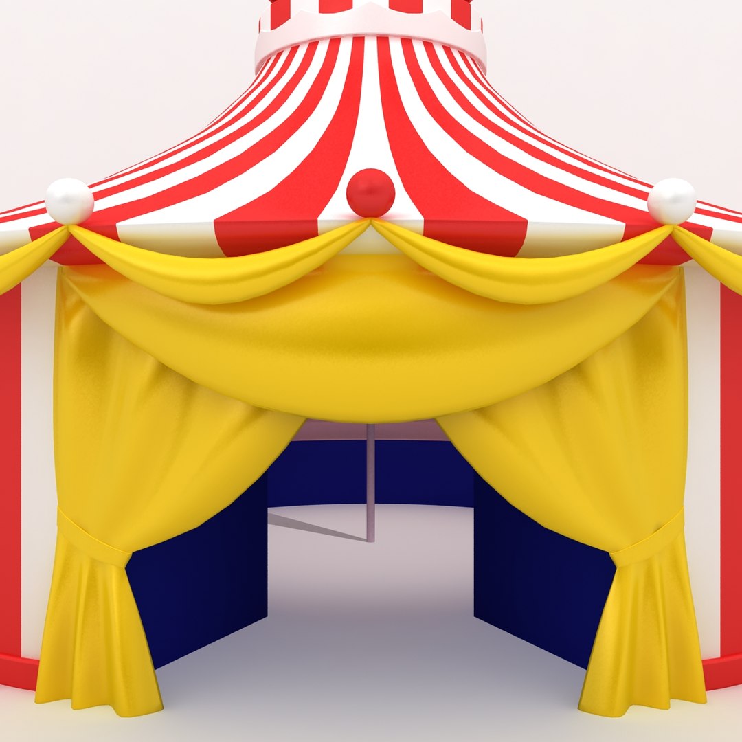 3d Circus Tent Model