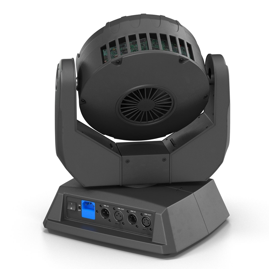3d moving yoke wash led model