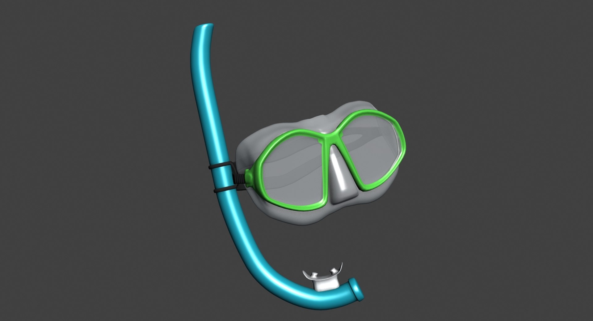 snorkel scuba 3d model