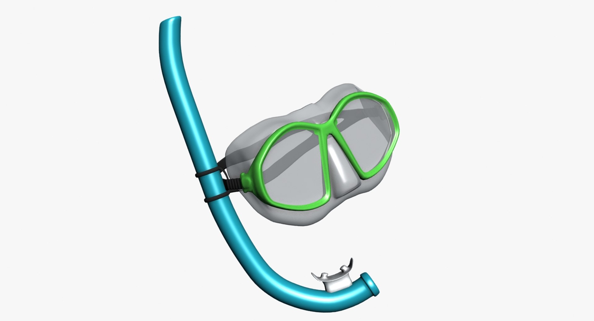 snorkel scuba 3d model