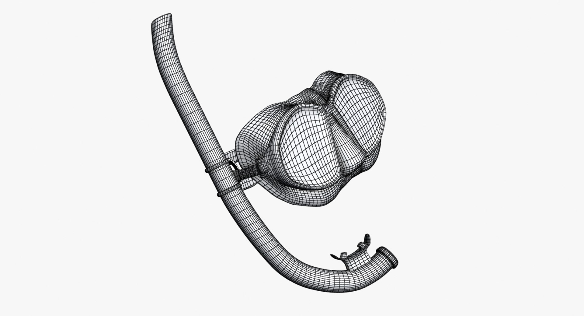 snorkel scuba 3d model