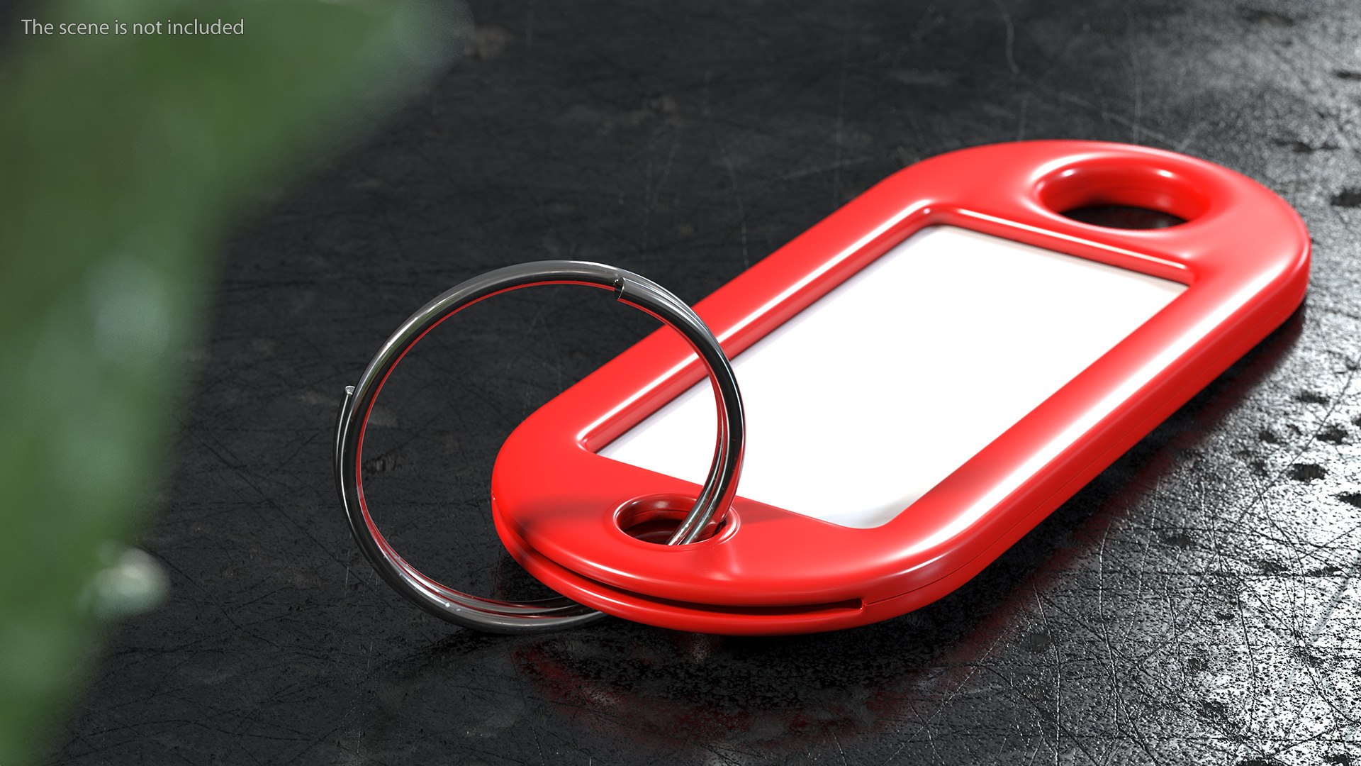 3D Plastic Key Tag With Split Ring Model - TurboSquid 1781636