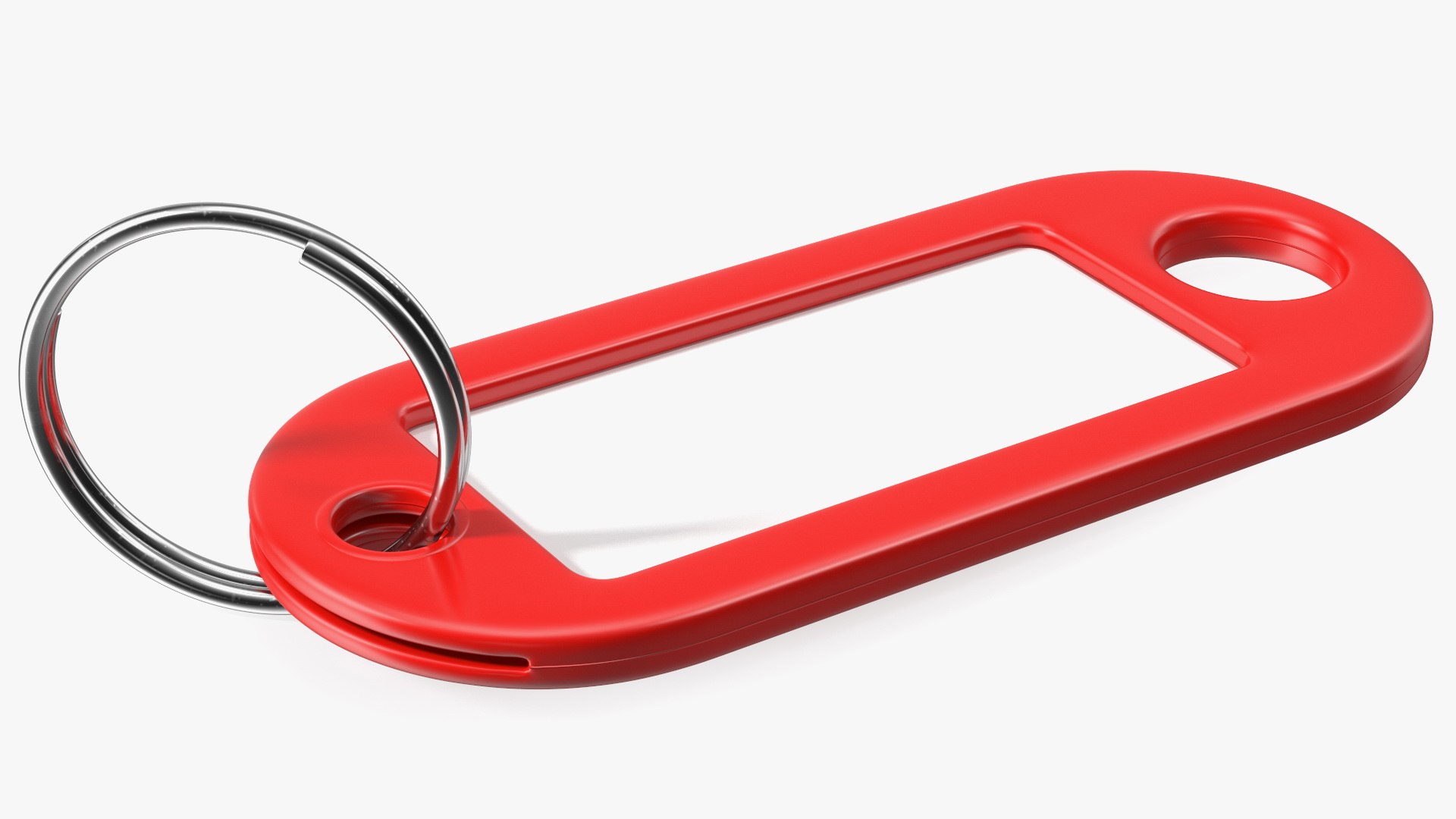 3D Plastic Key Tag With Split Ring Model - TurboSquid 1781636