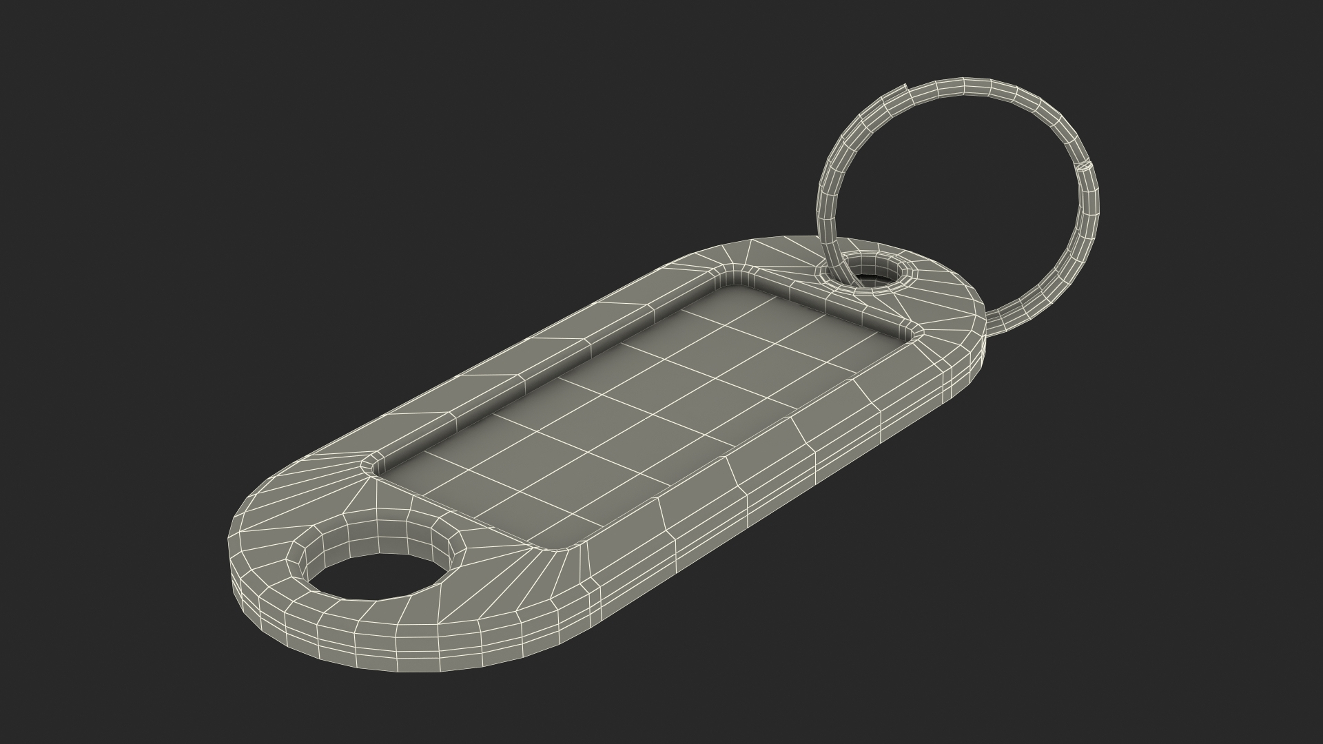 3D Plastic Key Tag With Split Ring Model - TurboSquid 1781636