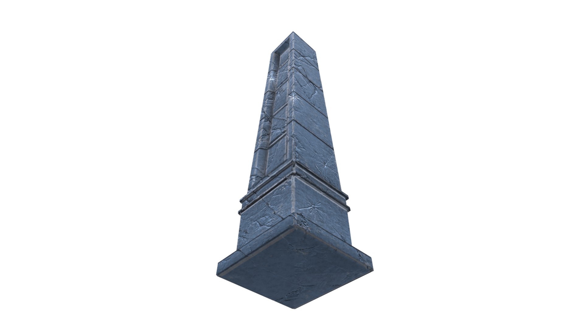 Ready obelisk blue 3D - TurboSquid 1203237