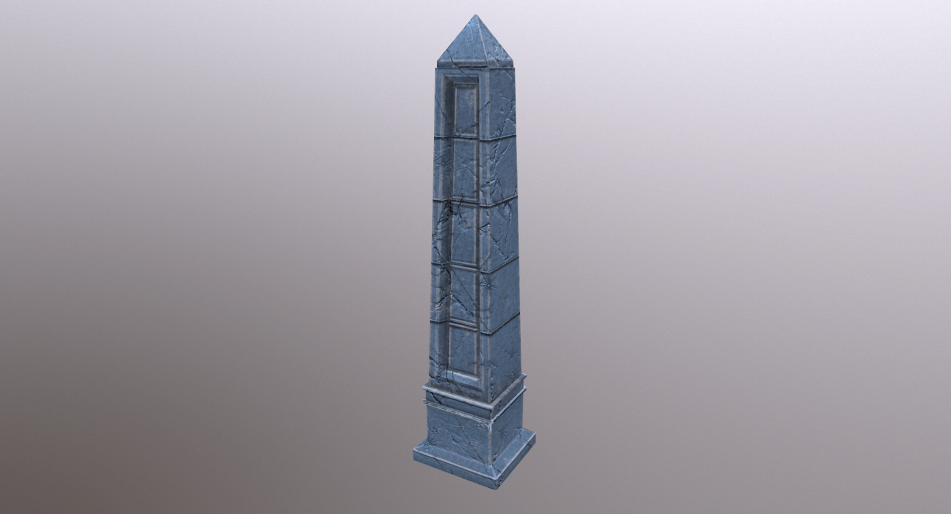 Ready obelisk blue 3D - TurboSquid 1203237