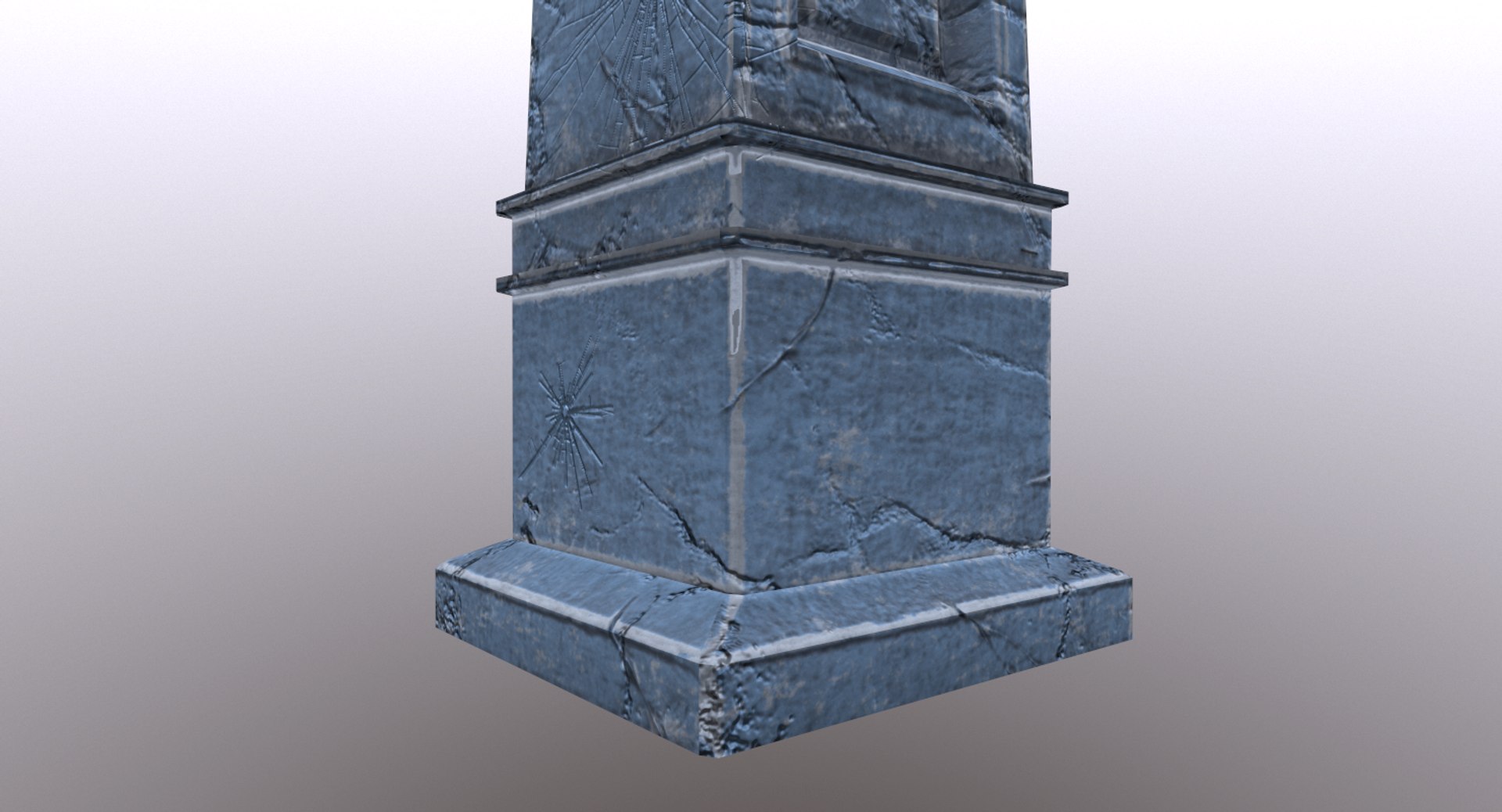 Ready obelisk blue 3D - TurboSquid 1203237