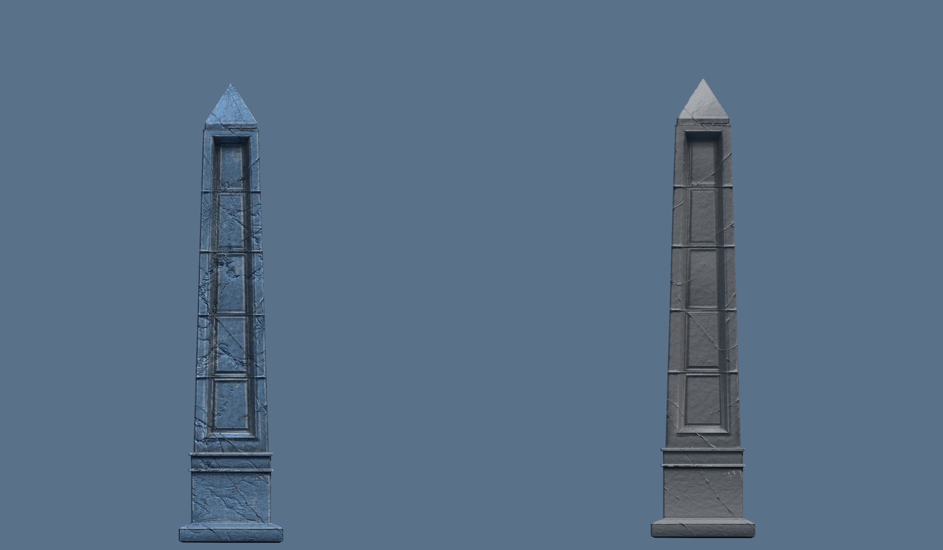 Ready obelisk blue 3D - TurboSquid 1203237