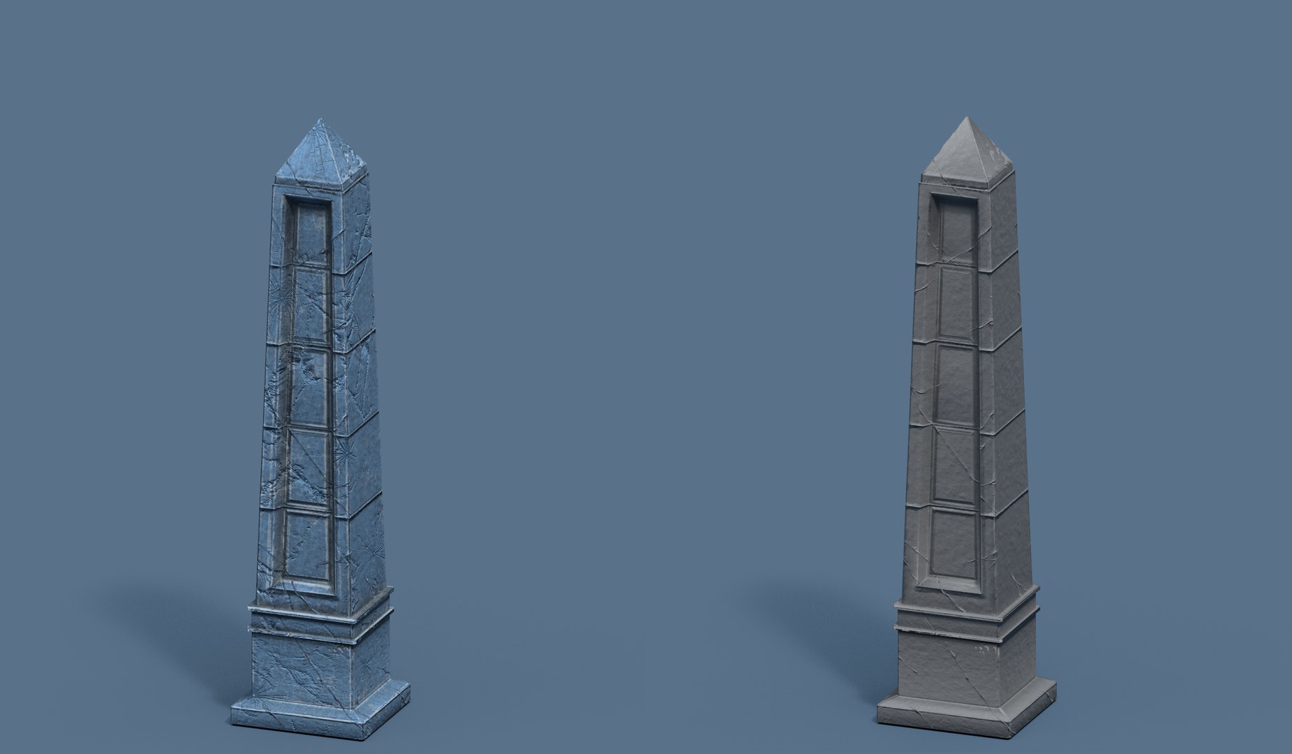 Ready obelisk blue 3D - TurboSquid 1203237