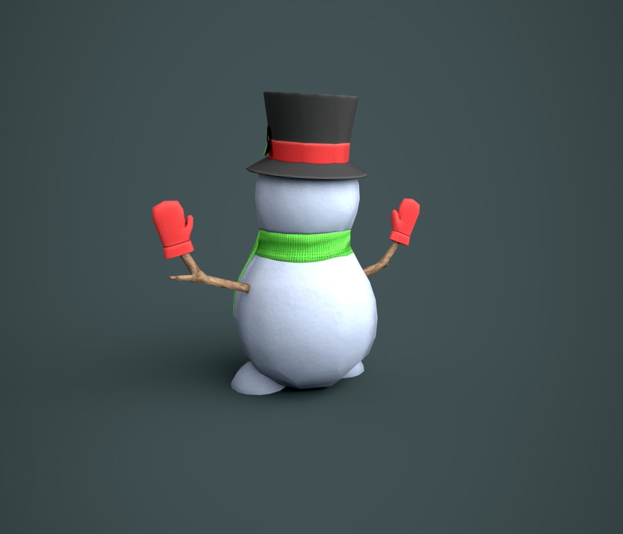 3D Snowmen Snow - TurboSquid 1353231