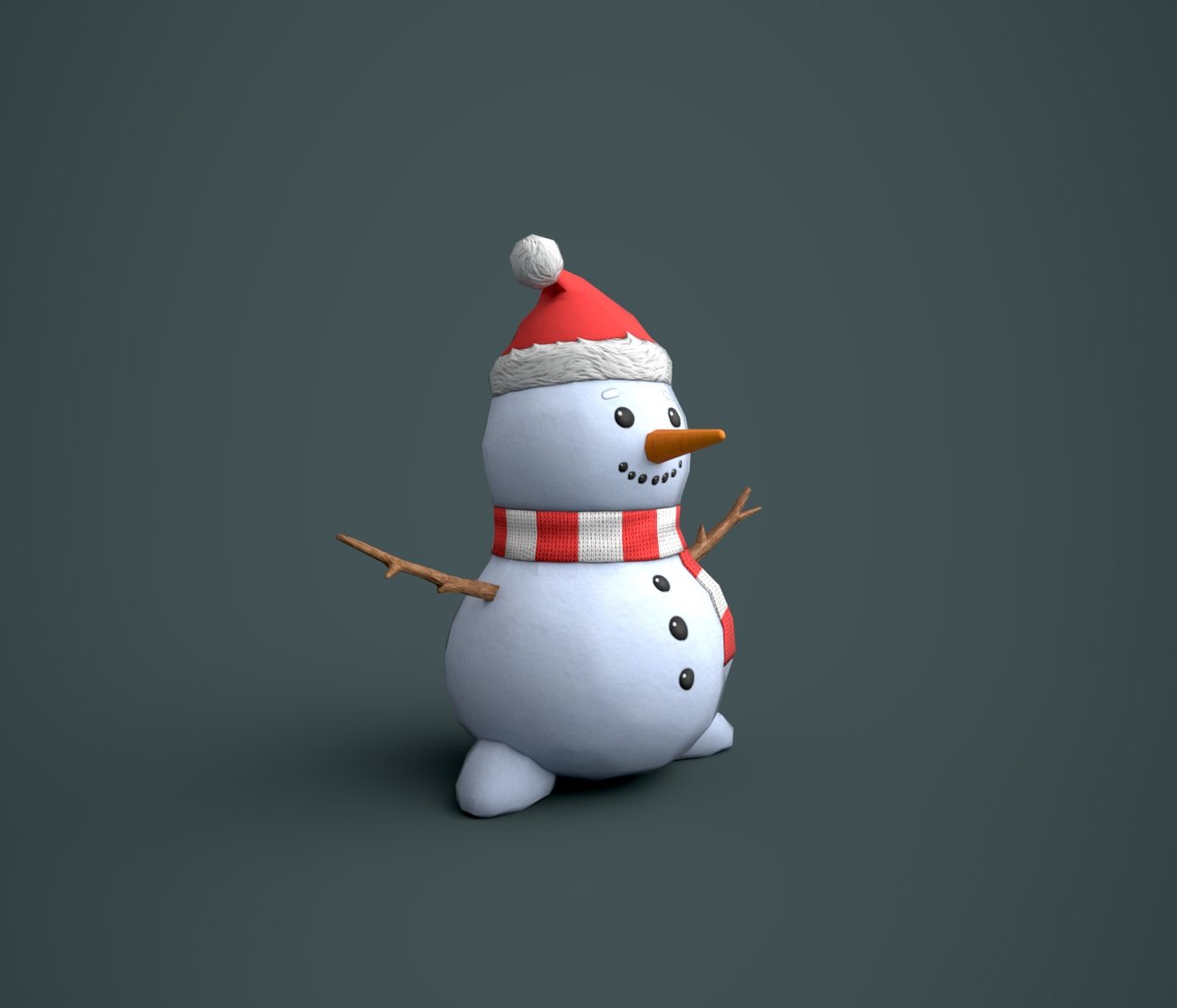 3D snowmen snow - TurboSquid 1353231