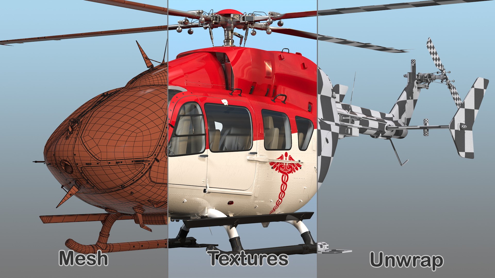3D Medical Helicopter - TurboSquid 1597419