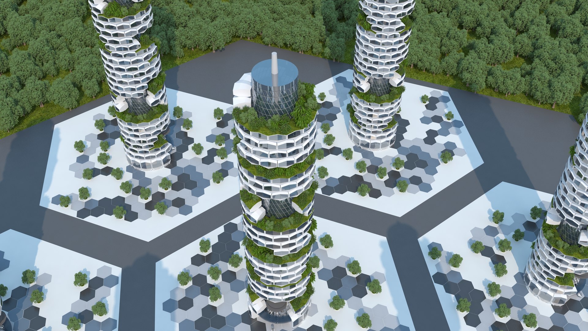 Future City Model - TurboSquid 1528252