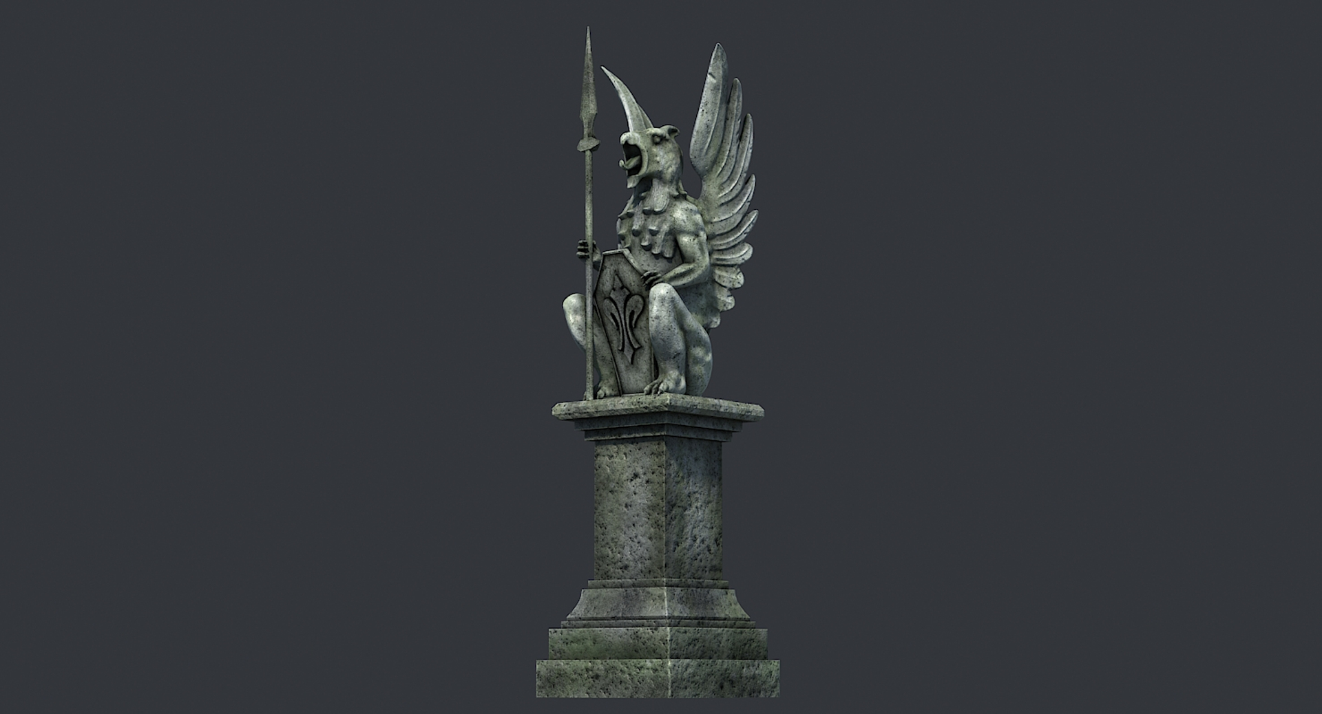 3D Gothic Statue 04 - TurboSquid 1212579