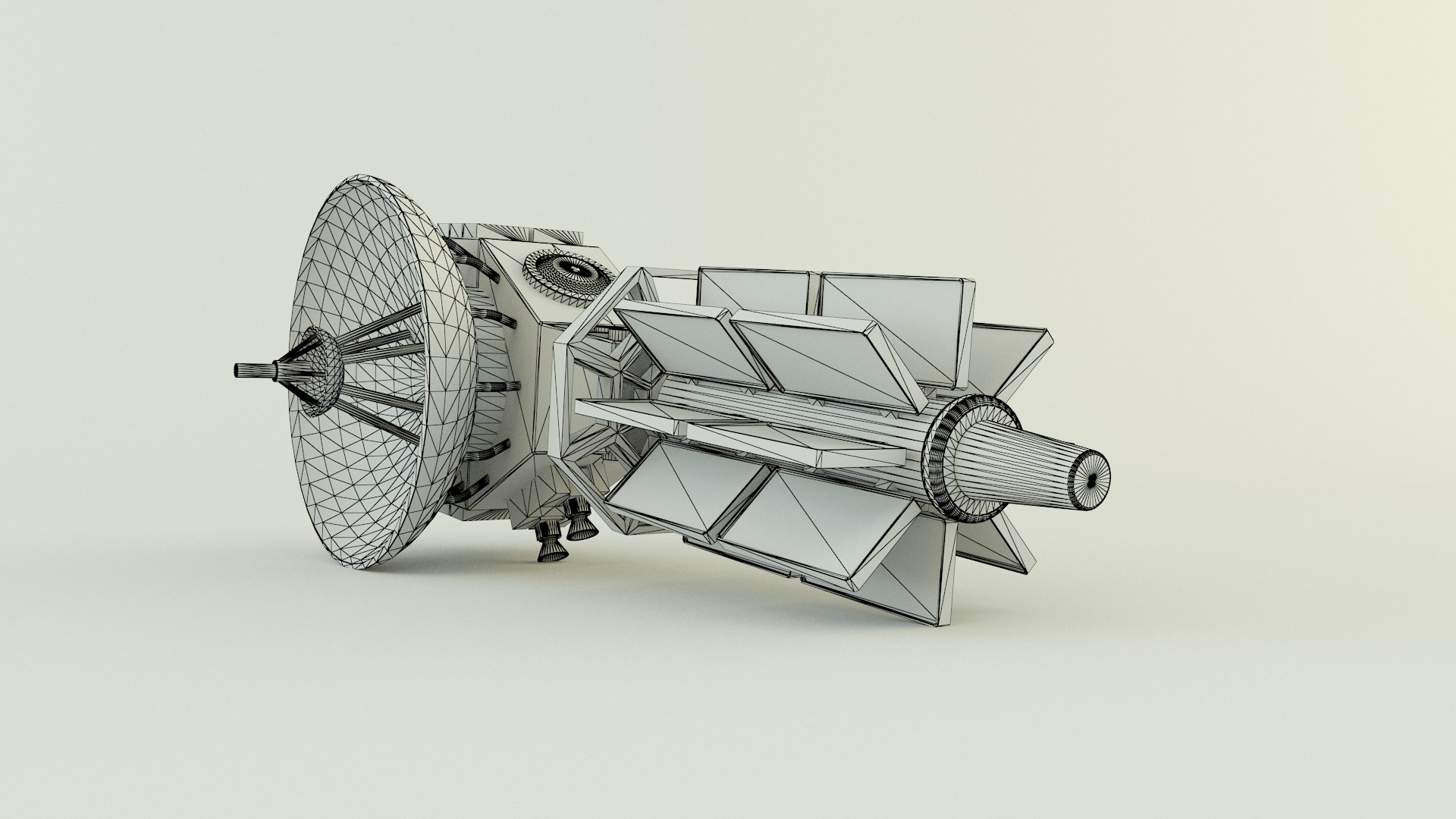 3D Old Space Satellite 3D Model - TurboSquid 2201596