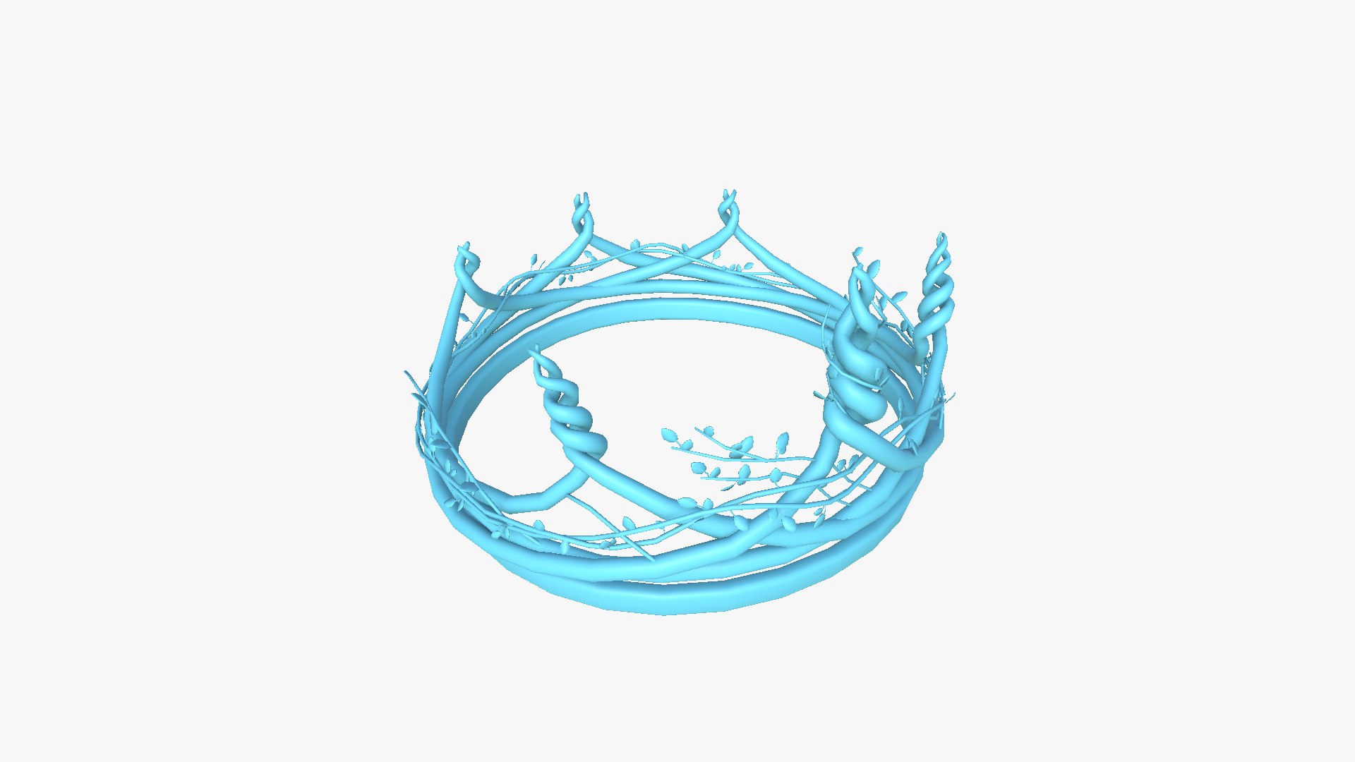 3D Nature Crown A08 Pink - Fantasy Character Design Model - TurboSquid ...
