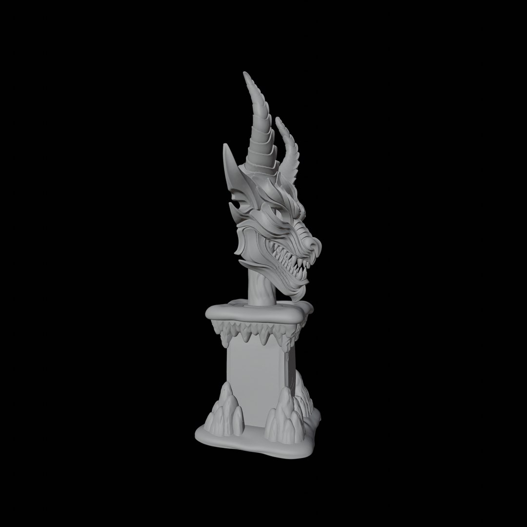 3D Dragon Mask 3D Print Model Fantasy Creature Wearable - TurboSquid ...